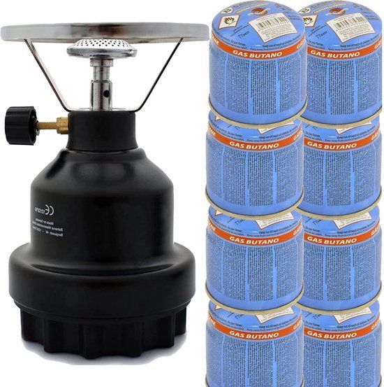 Camping - kookpit/kookstel - met gasbrander - blauw - 670 gram | bol