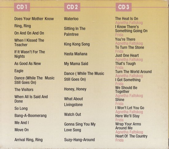 ABBA, AGNETHA FÄLTSKOG, FRIDA - Waterloo (3CD), ABBA, AGNETHA FÄLTSKOG ...