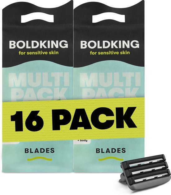 Boldking Scheermesjes Sensitive - 13+3 Gratis Scheermesjes Vrouw & Man- Scheermesjes... | bol