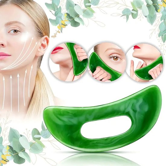 Groene Gua Sha Schraper - Massagegereedschap - Voor Spieren, Nek & Rug ...