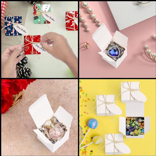 Witte Kartonnen Geschenkdoos 100 stuks - Eenvoudig te Monteren ...