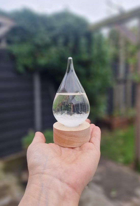 Stormglas Small - Baby Storm Glas - Donderglas - Barometer - Weerglas ...