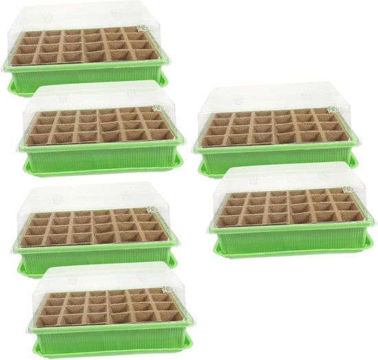Kiembak voor Zaailingen - 6 Sets kweekbak voor binnenshuis en tuin ...
