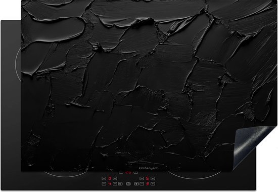 KitchenYeah® Inductie beschermer 74x48 cm - Zwart - Verf - Afdekplaat ...