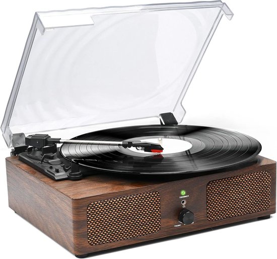 White-label Platenspeler Bluetooth - CD Speler met Speakers - Vintage ...