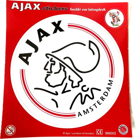Voetbal Stickers - Stickervel AFC Ajax - 155 x 165 mm - Geschikt voor ...