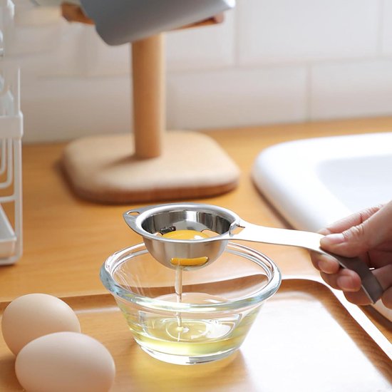 Egg Separator Stainless Steel Kitchen Baking Tools- White Egg Yolk ...