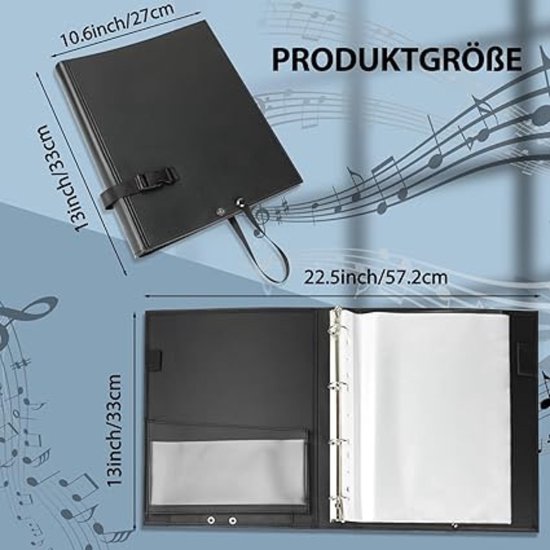 Equivera Muziekmap - Koormap, Zangmap - 24 insteekhoezen, A4, met ...