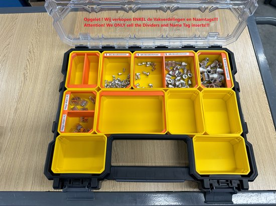 Stanley Fatmax Pro Organizer & PRO-STACK Vak Indeling en Naamtags ...