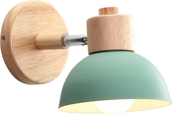 Muurlamp - Wandlamp - Vintage Muurlamp - 15 cm Verstelbare Houten ...