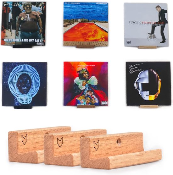 Equivera LP opbergsysteem - LP Houder - Vinyl Platen aan de Muur - Set ...