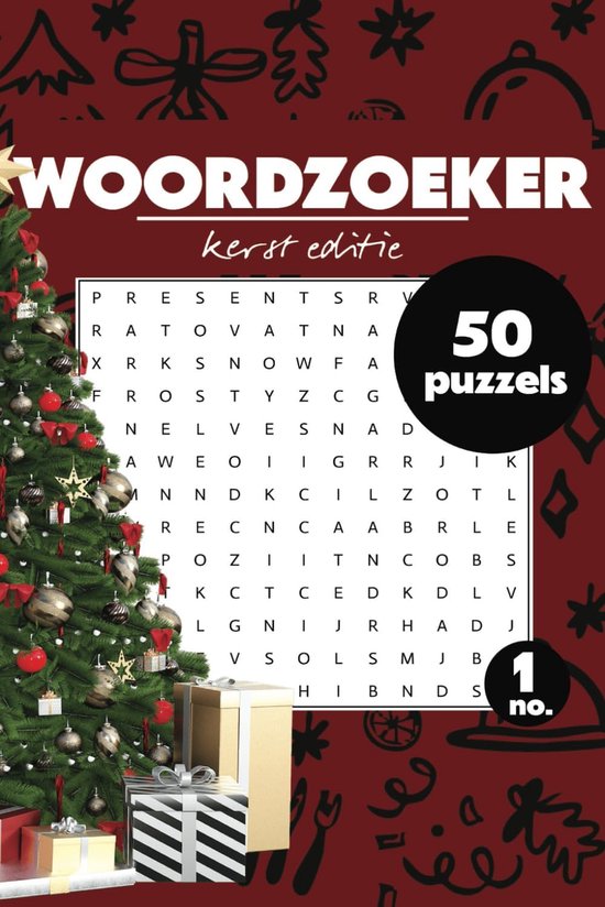 Woordzoeker Kerst Editie - kerst puzzelboek - 50 puzzels - geschikt ...