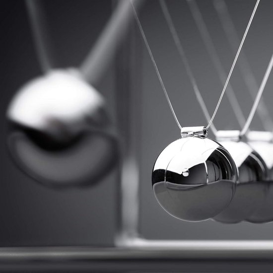 Newton-slinger - Wetenschapsslinger met 5 ballen, wieg voor natuurkunde ...