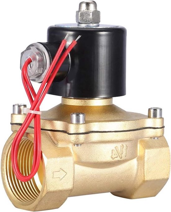 DN 220 AC 220 V 1/4" Electric Solenoid Valve, Normally Closed, 2 Positions, 2-Way | bol