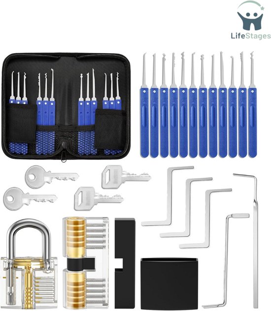 LifeStages - Lockpick set - Lock Picking Set Beginners - Professionals En Slotenmakers... | bol