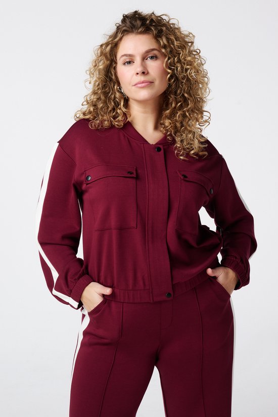 MS Mode Vest Vest met contrast streep | bol