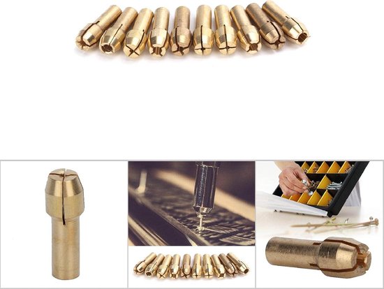 Mini Messing Spantangen Klauwplaten Micro Twist Boorkop Set - 10 Stuks ...