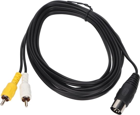 8Pin Din Male naar 2 Phono Male Audiokabel voor Oude Geluidsapparatuur ...