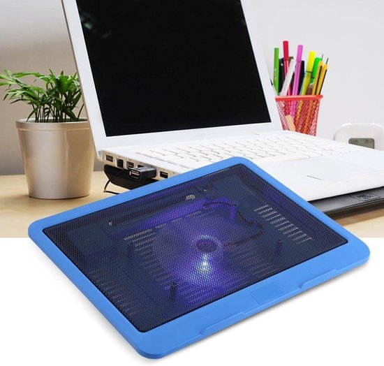 Notebook Cooling Pad Air Cooled Laptop Cooler Pad Base Chill Mat for 14 ...