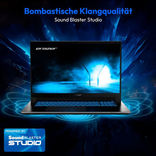 ERAZER Scout E30i - gaming laptop - 17.3 inch - Intel Core i5 - RTX ...
