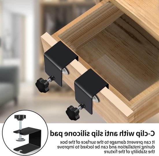 C-klem set van 4 roestvrij stalen klemmen - universele kastklemmen ...