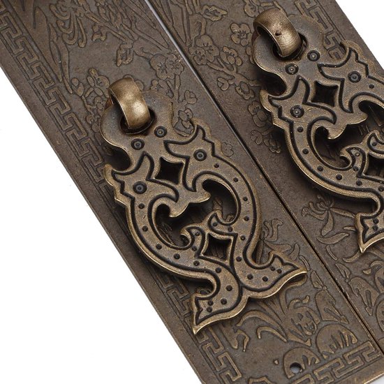 Antique Copper Gate Pull Handle - Chinese Style Furniture Door Handle ...