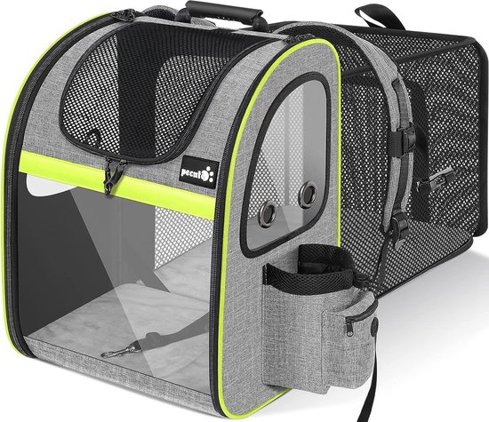 Hondenrugzak tot 8 kg, uitbreidbaar, opvouwbaar, kattenrugzak, grote ...