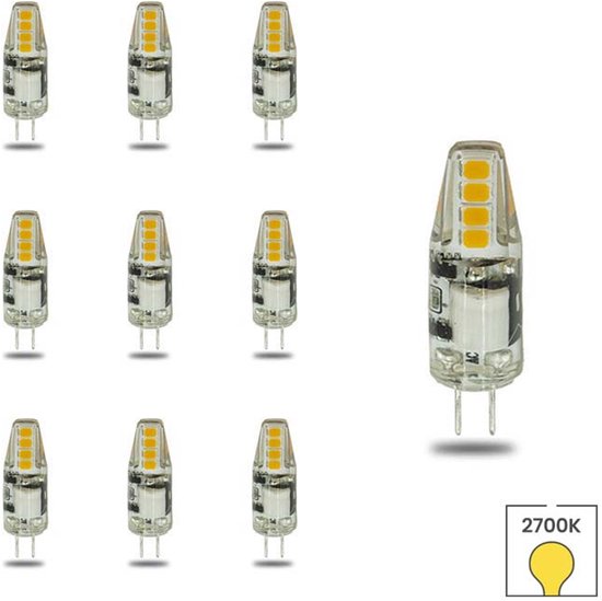 G4 LED lamp / GU4 LED - 10-pack - 12 volt - 1.5W - 2700K warm wit - 140 lumen -... | bol