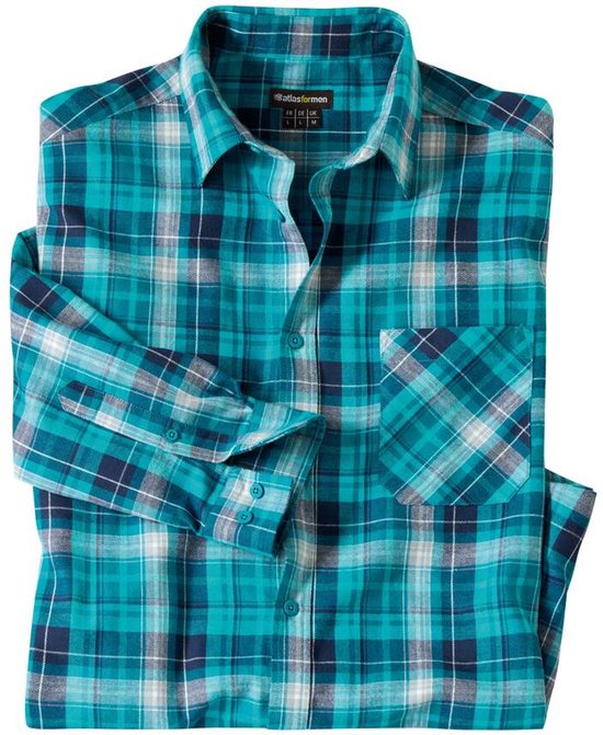 Atlas for Men - Flanellen overhemd met ruitjes Great Lakes - Heren ...