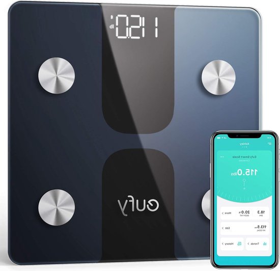 Bluetooth Smart Scale C1 - Draadloze digitale weegschaal voor ...