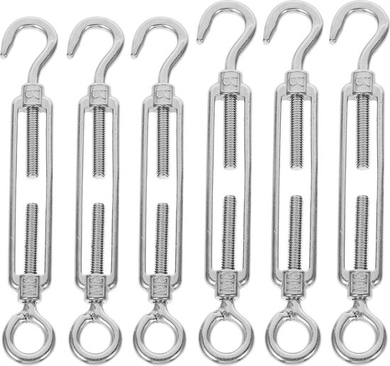 Verstelbare Draadspanner 6 stuks - Spankabel RVS - Spanhaken voor ...
