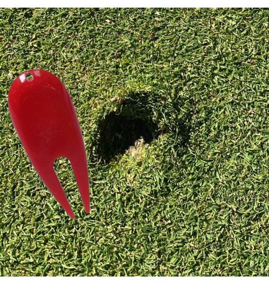 Golf Pitchfork - Pitch Fork Golf Plastic - 3 stuks - Rood | bol