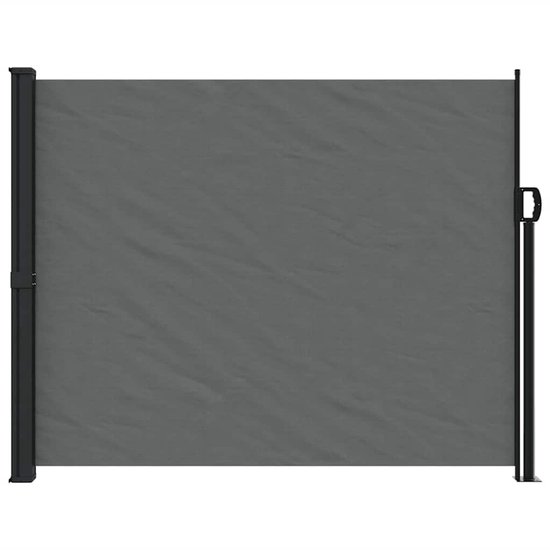vidaXL Uittrekbaar Windscherm 160x600 cm Antraciet Windscherm ...