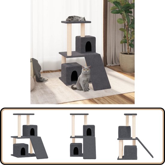 vidaXL Kattenmeubel - Met sisal krabpalen - 82 cm Kattenmeubel ...