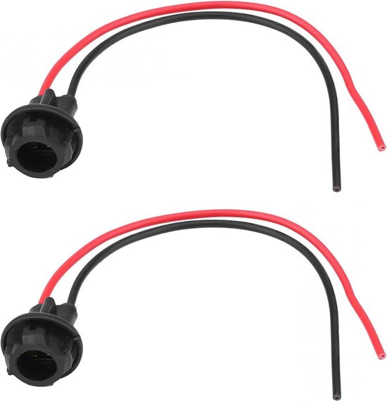 T10 W5W 168 194 Socket Connector - 2 stks - DC 0 V ~ 12 V - Rubber Pre ...