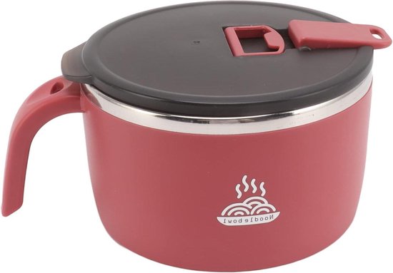 Instant Noodle Bowl 900 Ml Roestvrijstalen Bowl met Deksel ...