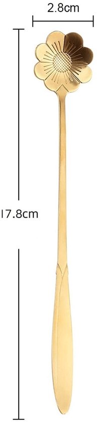 TYUIOKJU Pollepel Flower Spoon Coffee Tea Spoon Stainless Steel Spoon ...