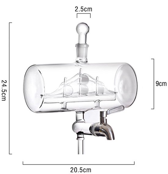 Glas Whisky Decanter Set Glass Whisky Container Set Decanter Rode Wijn ...