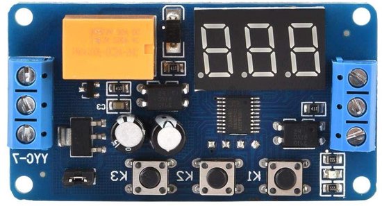 Timer stuurrelais instelbare cyclus- en tijdvertragingsschakelaar module - DC 3V 7V... | bol