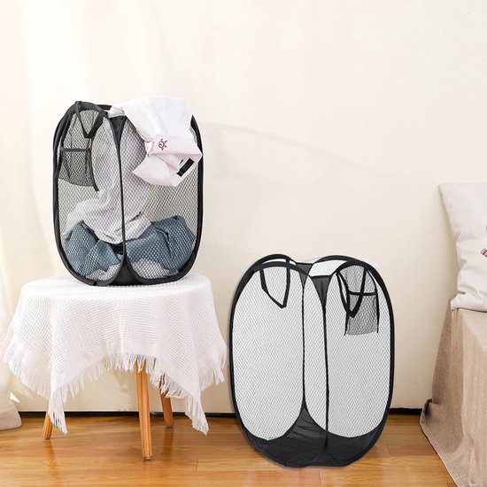 Opvouwbare wasmand, pop-up waszak, opvouwbare wasmanden, pop-up ...