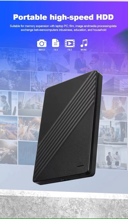 Xlon Draagbare Externe HD 1TB Externe Harde Schijf HDD 1 TB Geheugen ...