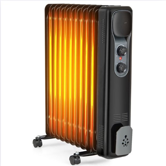 Olieradiator - Laserkachel Met Dubbele Veiligheid - Oliekachel Voor ...