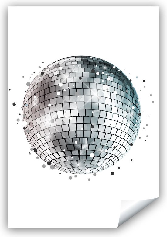 Discobal Poster - Kinderkamer - Disco - Foto - Print - Groot - Canvas | bol