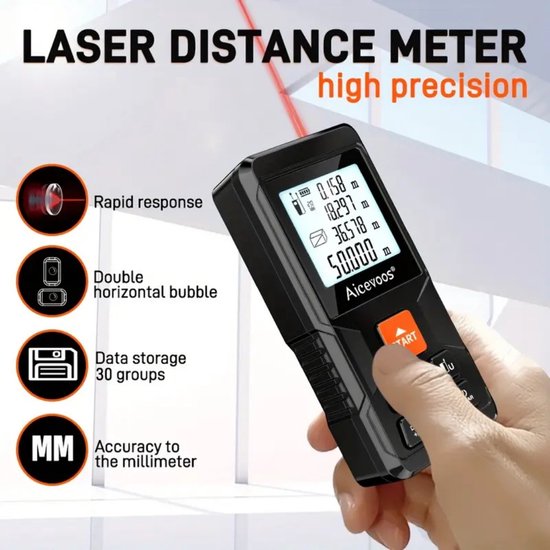Nivard Laserafstandsmeter - Laser - Afstandsmeter - Afstandmeter ...