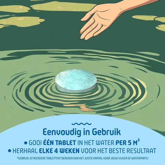 FreshFlo All In One Bruissteen Vijver (200g), Bruistablet voor Helder ...