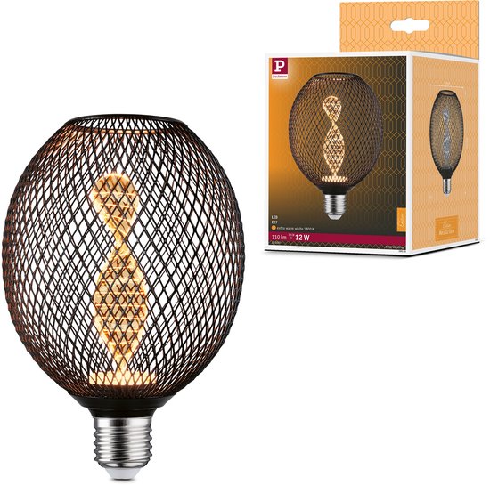 Metallic Glow Standaard 230 V LED Globe E27 Helix 110lm 3,5W 1800K ...
