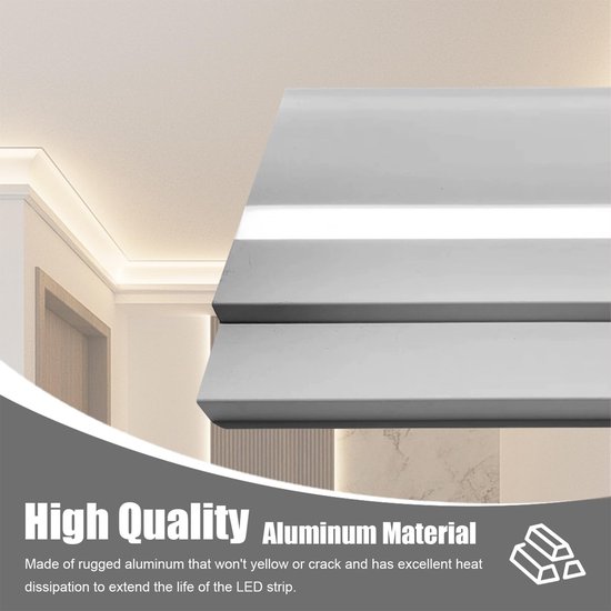 Indirect Lighting LED Channel Ceiling Molding,Aluminum Skirting Boards ...