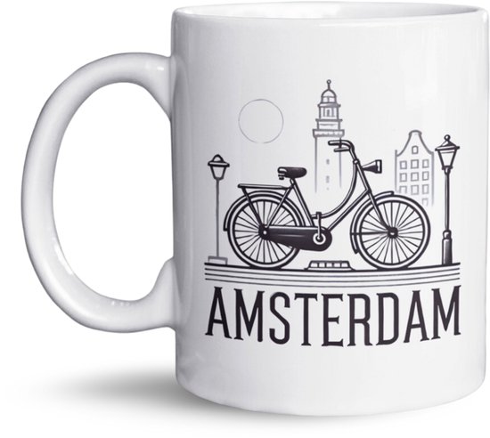 NietMokken.nl – Grappige mok met Amsterdamse fiets – Leuk als cadeau – Mok met... | bol