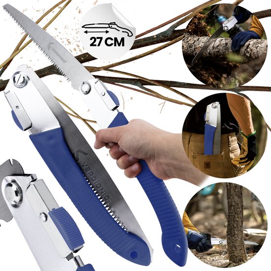MOZY® - Inklapbare Takkenzaag - Blauw - 27 cm zaagblad - Tuin Handzaag ...