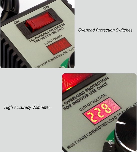 Speed Controller Electric Motor 220-240V EU Plug ABS Shell Digital ...